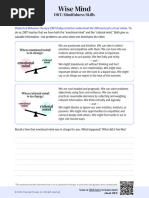 3 Ds: Delay, Distract, Decide Worksheet | PDF