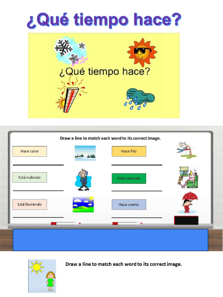 ¿Qué Tiempo Hace - Practica Parte B - 1 | PDF
