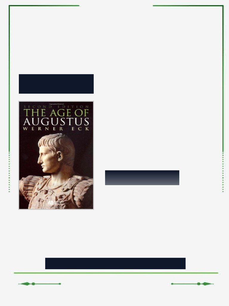 The Age of Augustus 2nd ed Edition Werner Eck ebook academic pdf ...