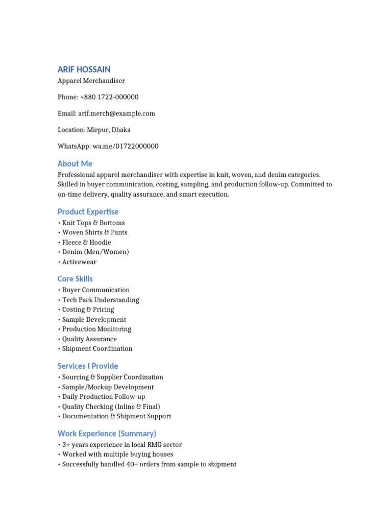 Merchandiser Pamphlet | PDF