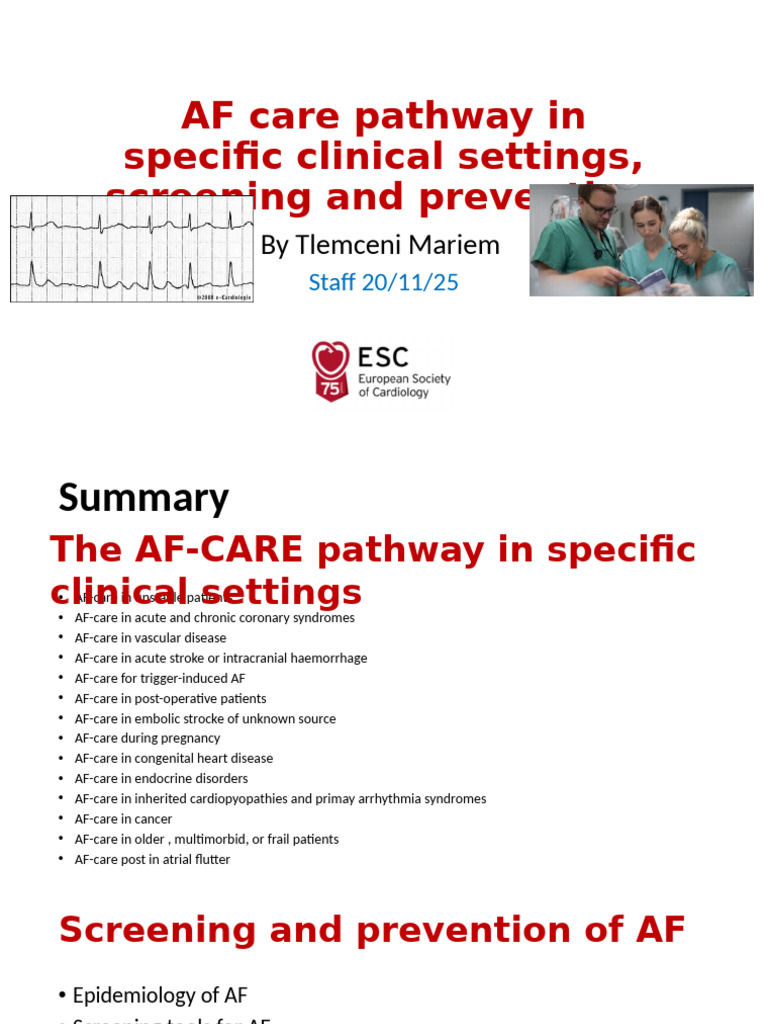 AF Care Pathway in Clinical Settings | PDF | Percutaneous Coronary ...
