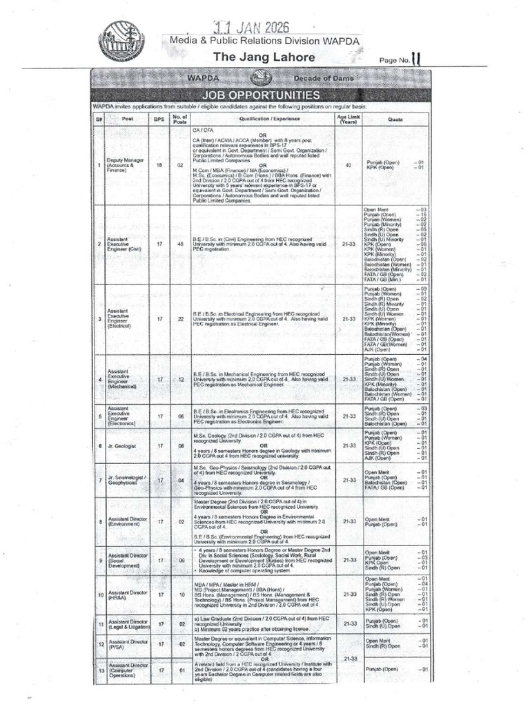 WAPDA-Ad | PDF