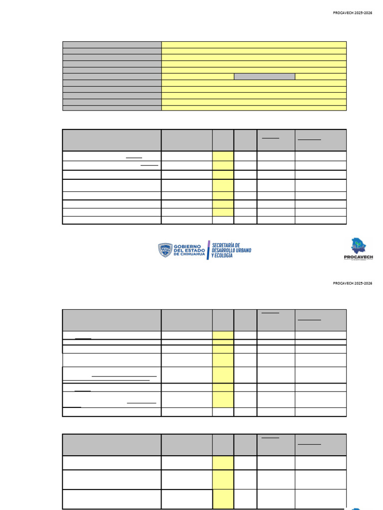 4 Anexo 2 REGISTRO-AUTODIAGNÓSTICO PROCAVECH 2025-2026 | PDF | Residuos | Contaminación