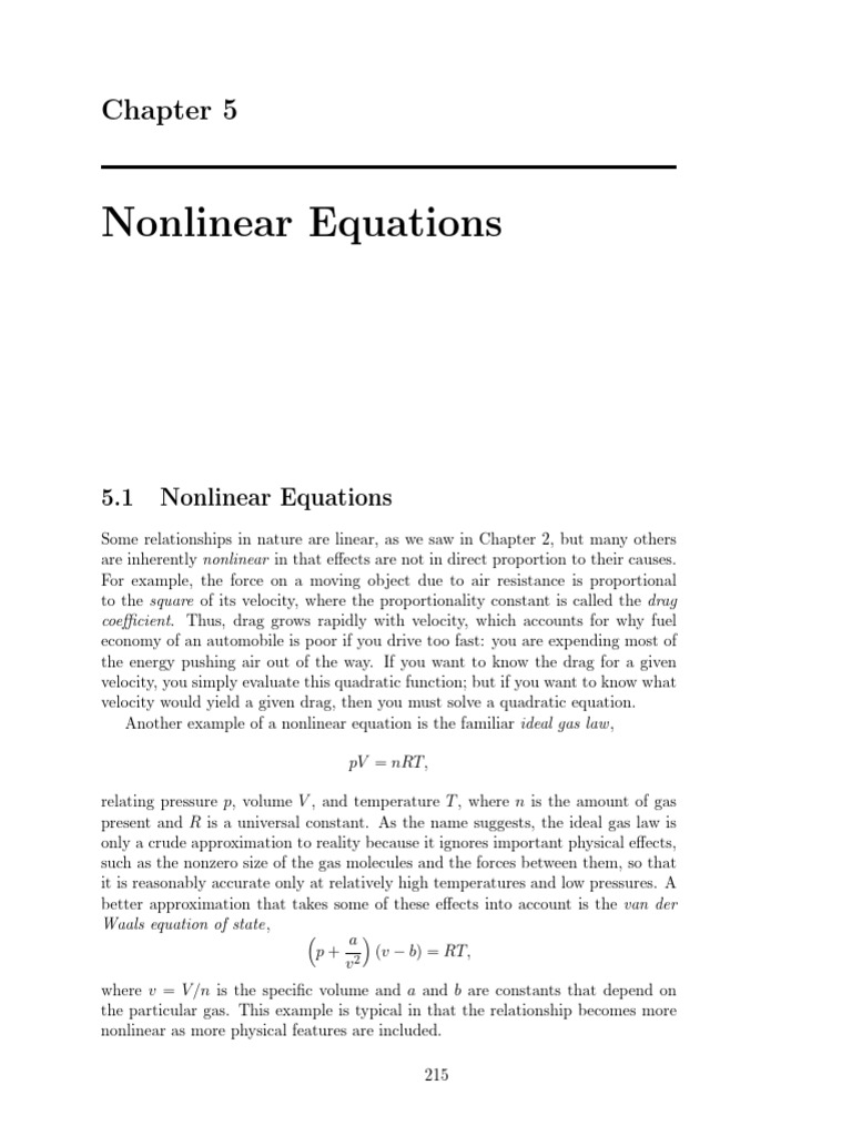 Ch5 | PDF | Gases | Equations