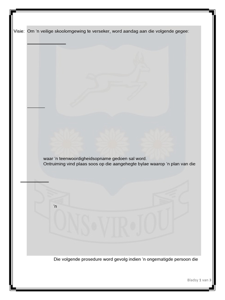 Veiligheid en Sekuriteits Van PSS Koshuis | PDF