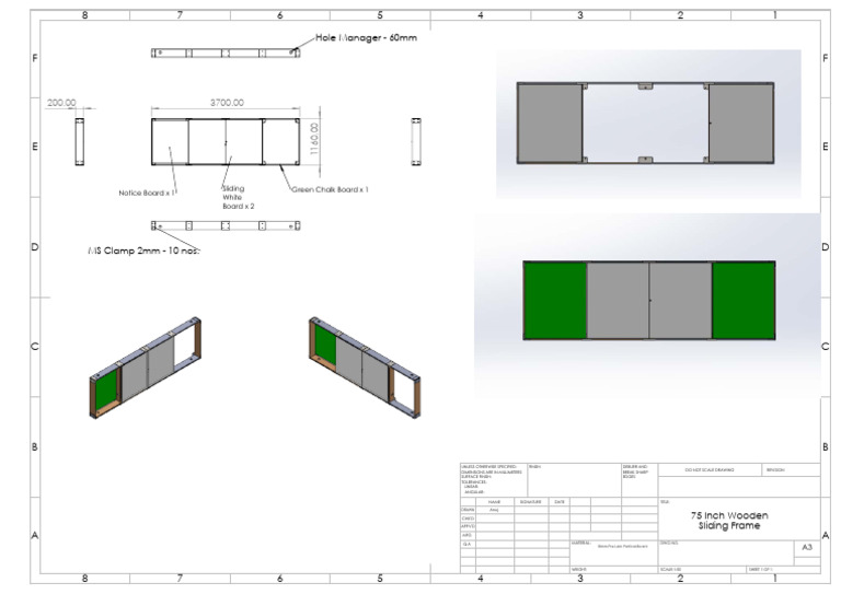 75 Inch Wooden Sliding Frame (4) | PDF | Mechanical Engineering
