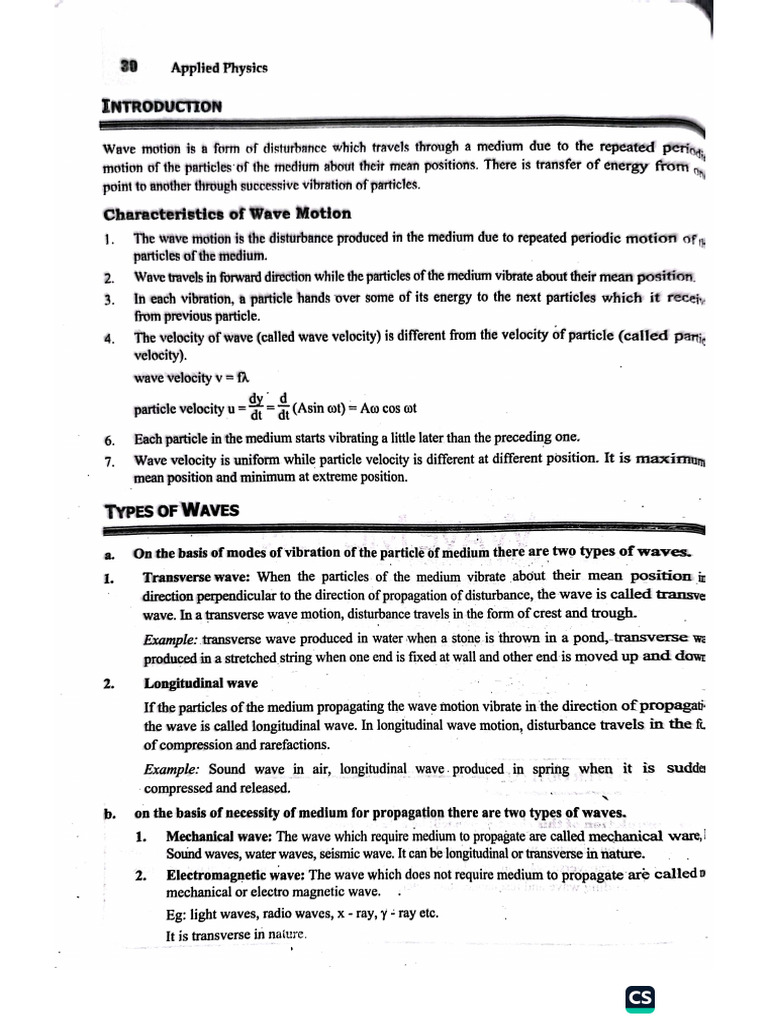 wave motion 2.0 | PDF