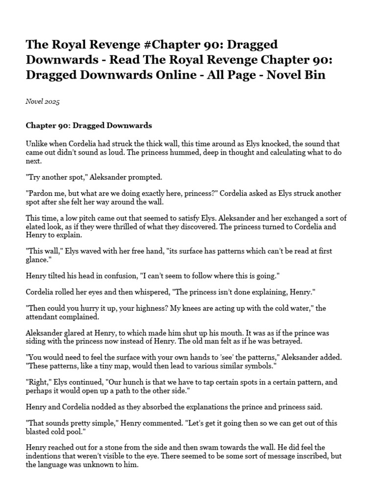 The Royal Revenge #Chapter 90_ Dragged Downwards - Read the Royal ...