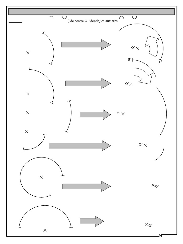 Tracé d'arcs de cercle en géométrie | PDF