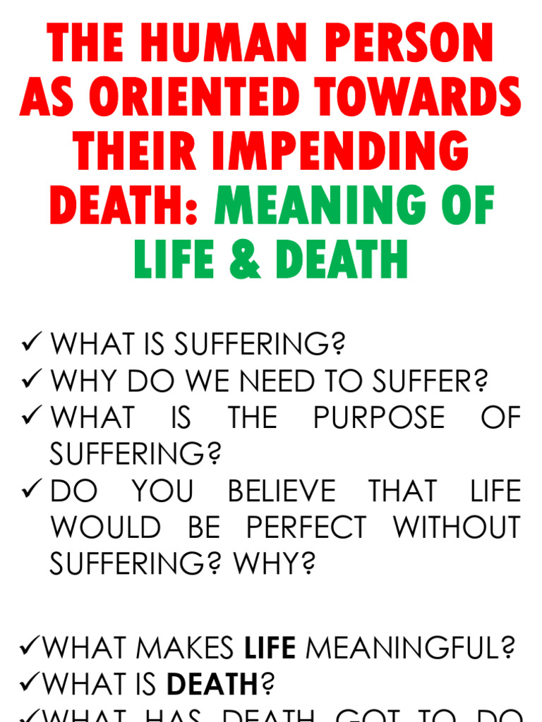 Exploring Life's Meaning and Death | PDF | Meaning Of Life | Metaphysics