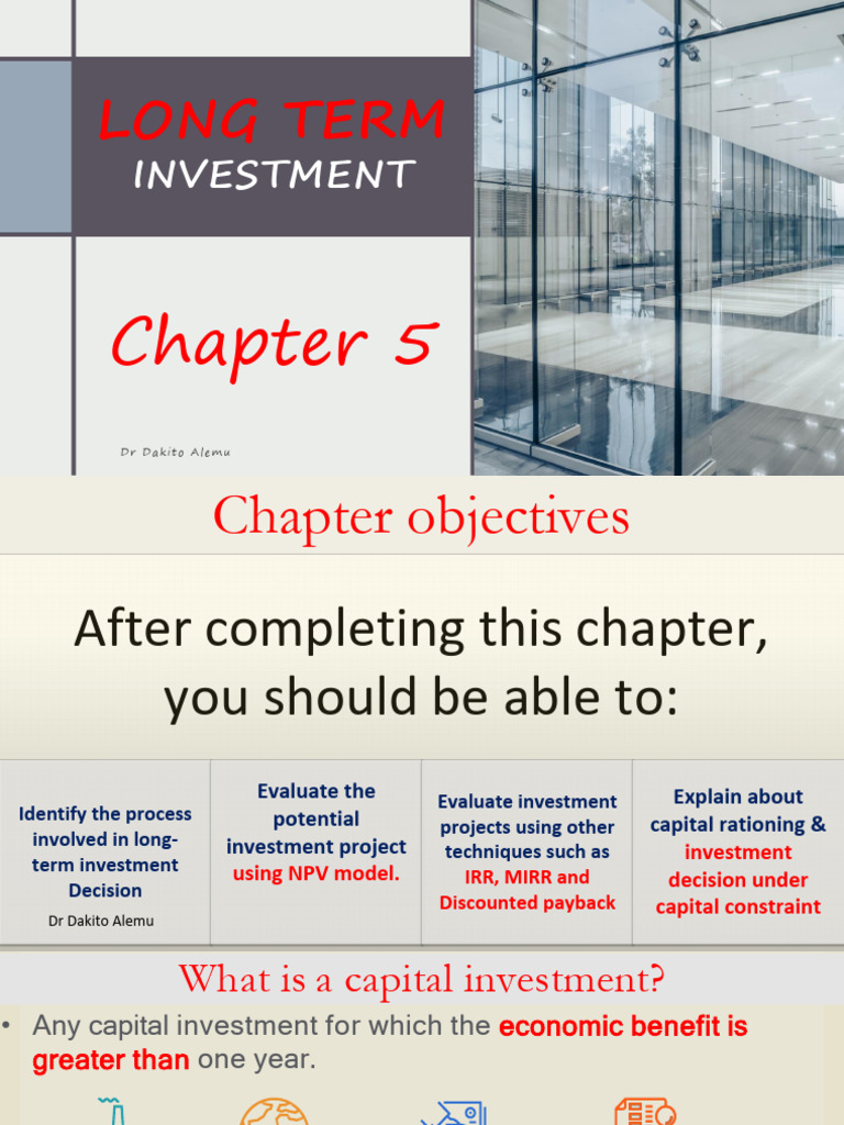 Chap 5 Long-term Investment (1) | PDF | Internal Rate Of Return | Net ...