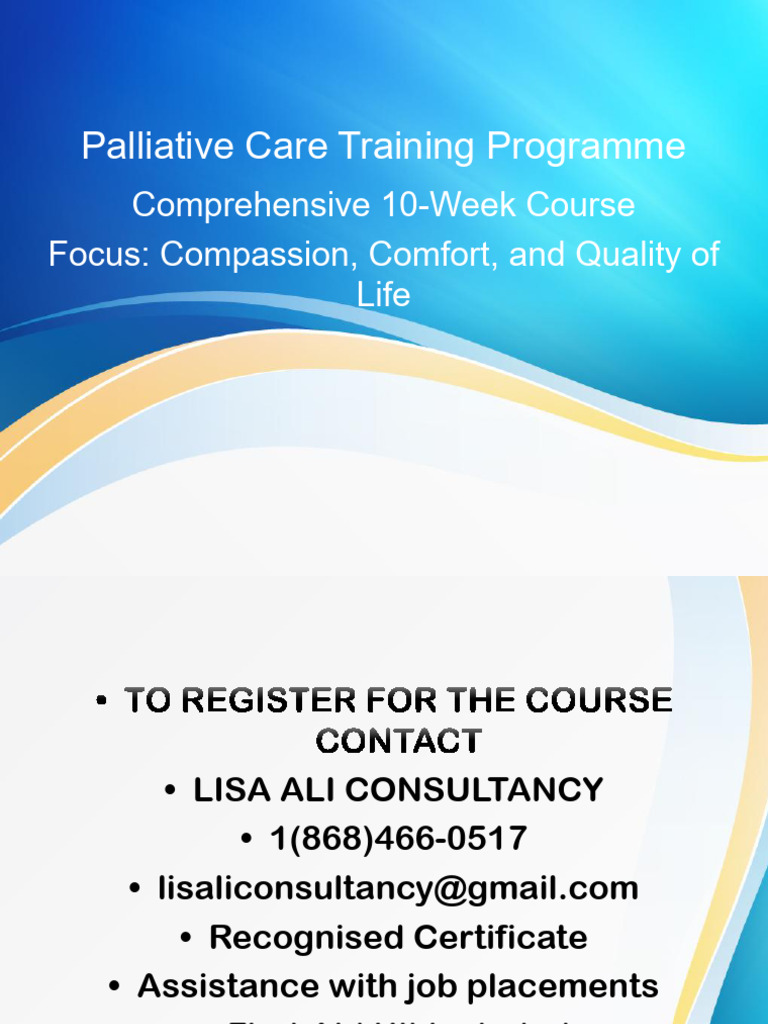 Palliative Care Training Course Overview | PDF | Palliative Care | End ...