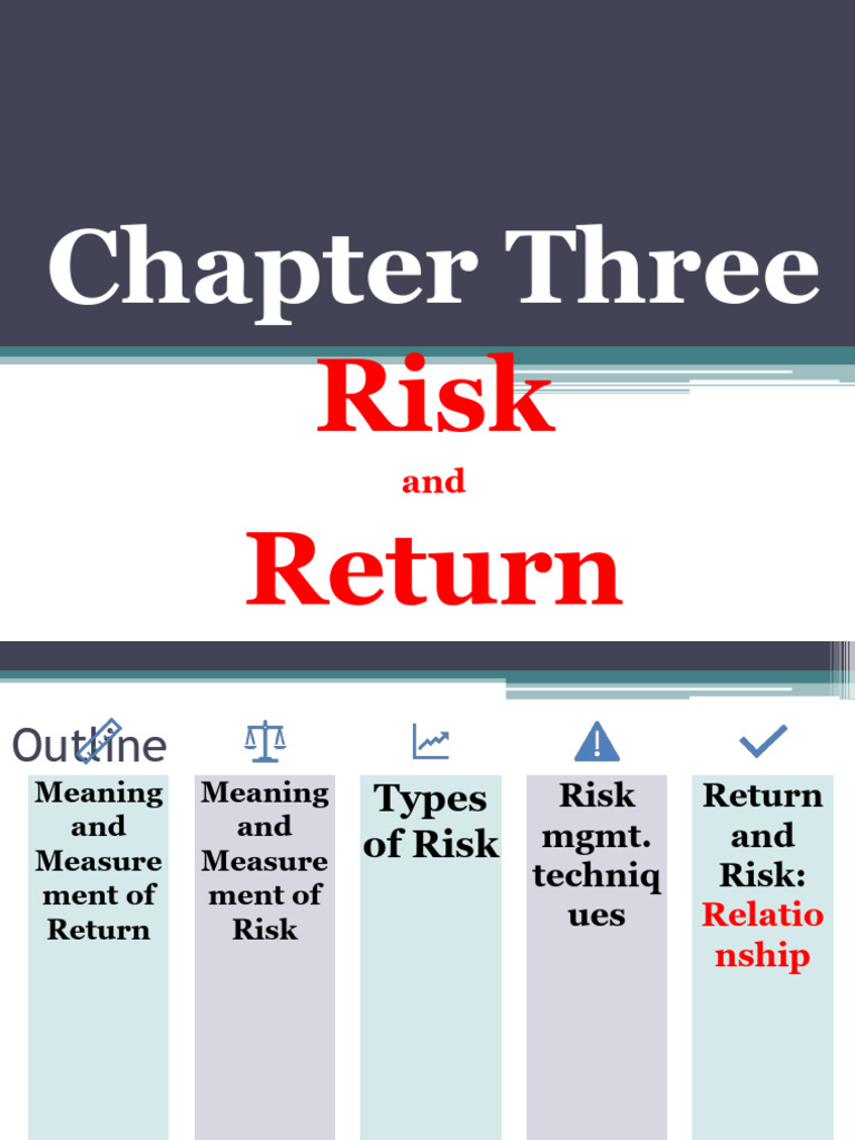 Chapter 3 Risk and Return August 2025 | PDF | Financial Risk | Mean