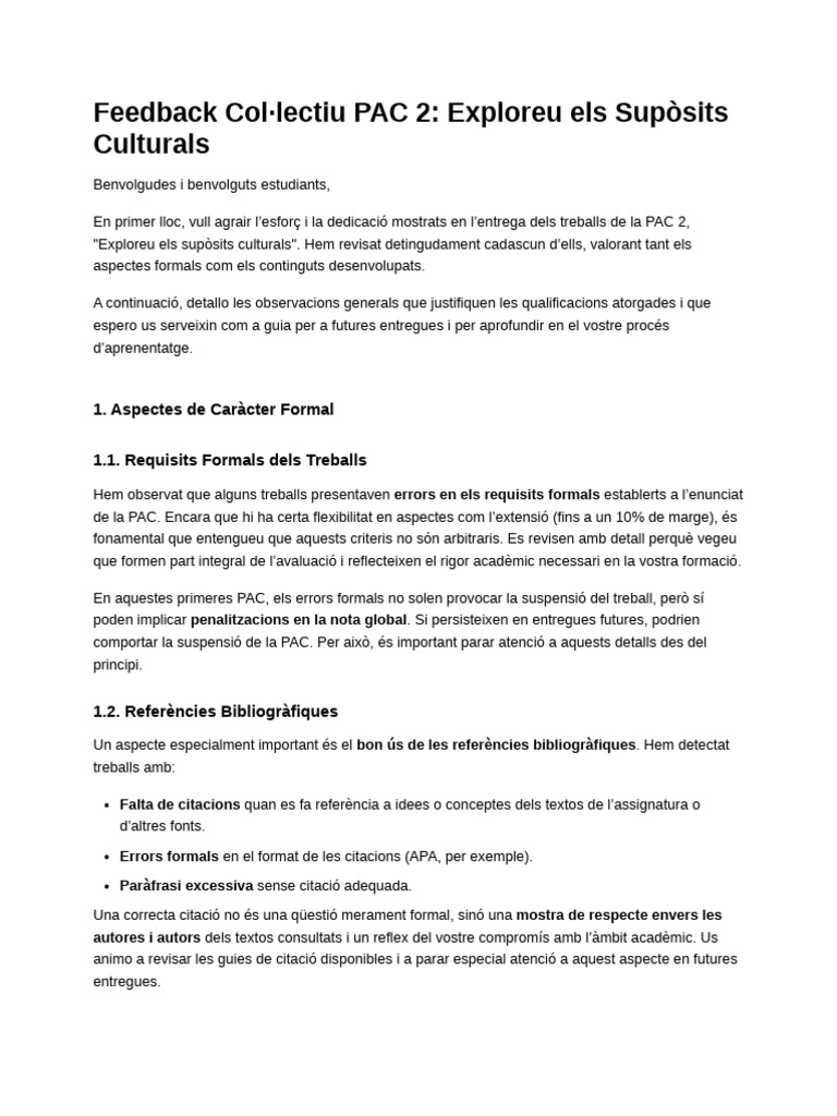 Retroalimentació PAC 2 | PDF