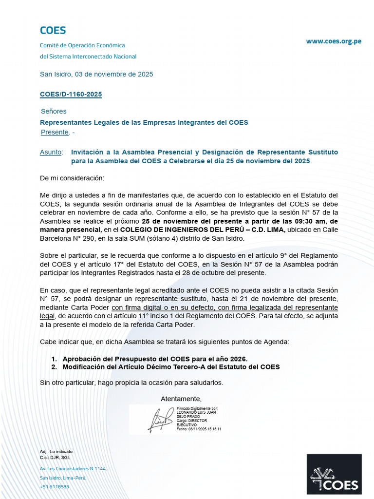 D-1160-2025 03.11.2025 | PDF | Gobierno