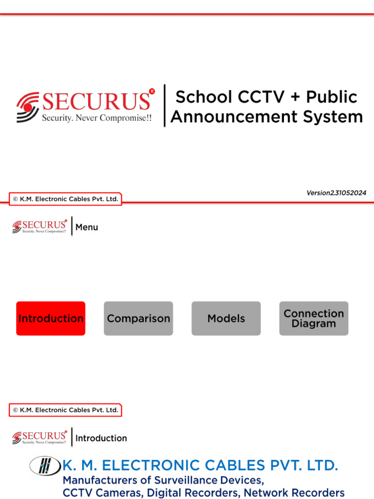 SECURUS School PA + CCTV Presentation 31052024[1] | PDF