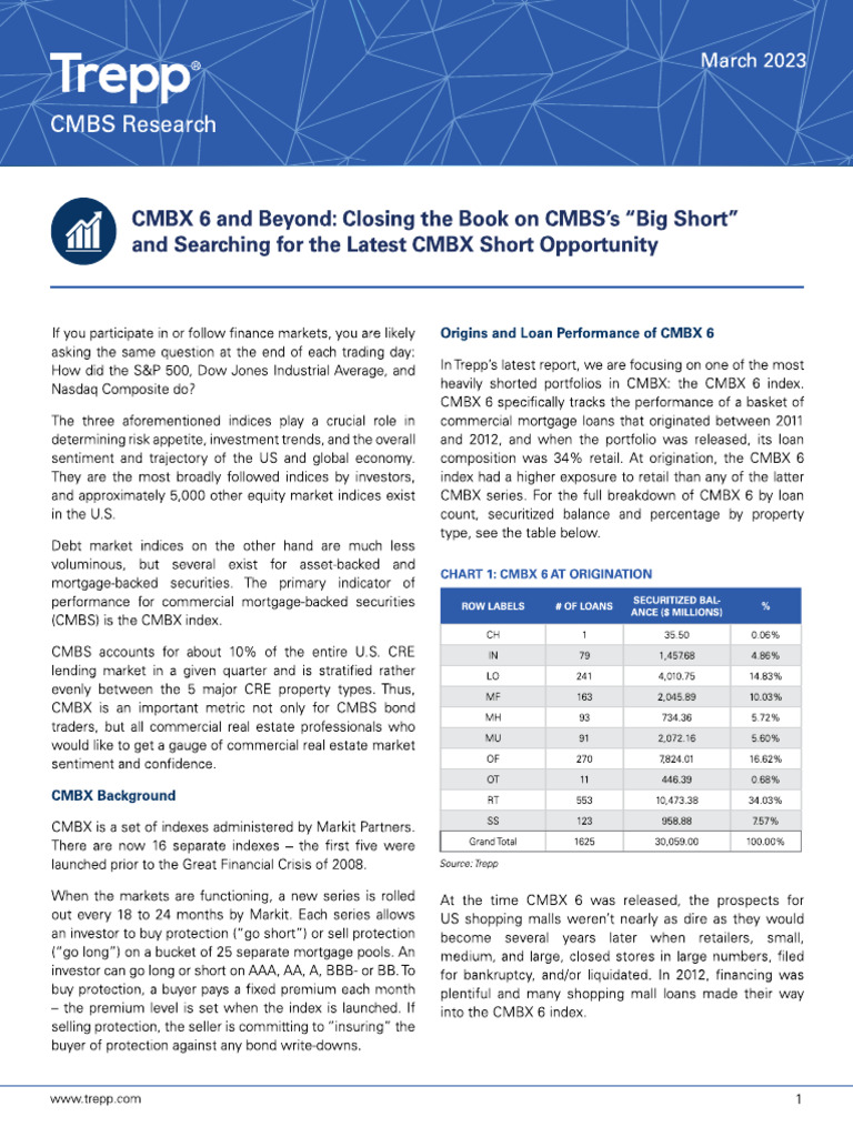 Trepp CMBX Report March 2023 (1) | PDF