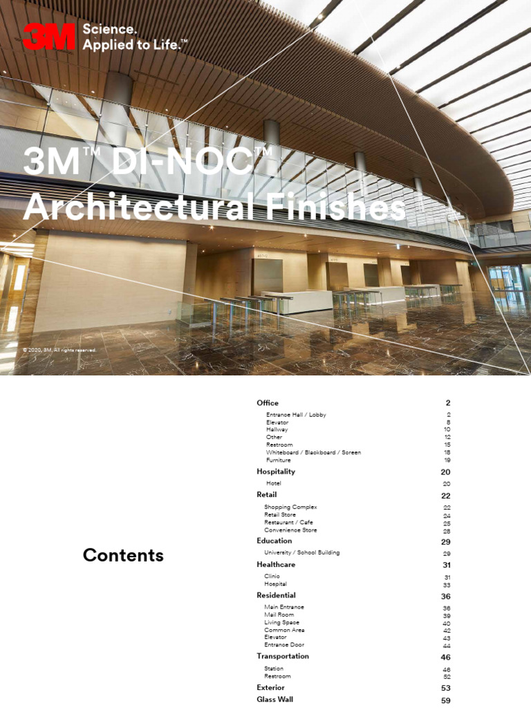 3M DI-NOC Architectural Finishes Guide | PDF | Door | Buildings And ...