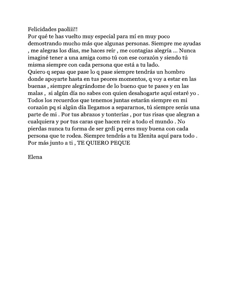 Carta Elena | PDF