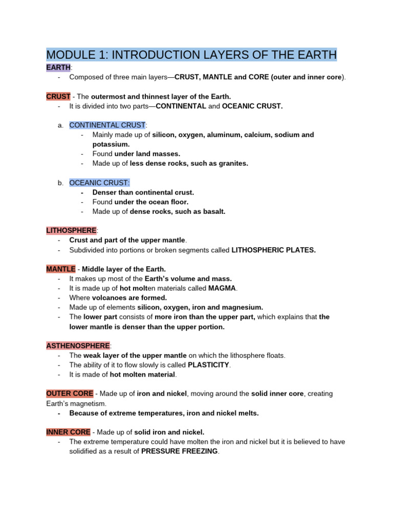 Science 10 - q1 Reviewer | PDF | Plate Tectonics | Earthquakes