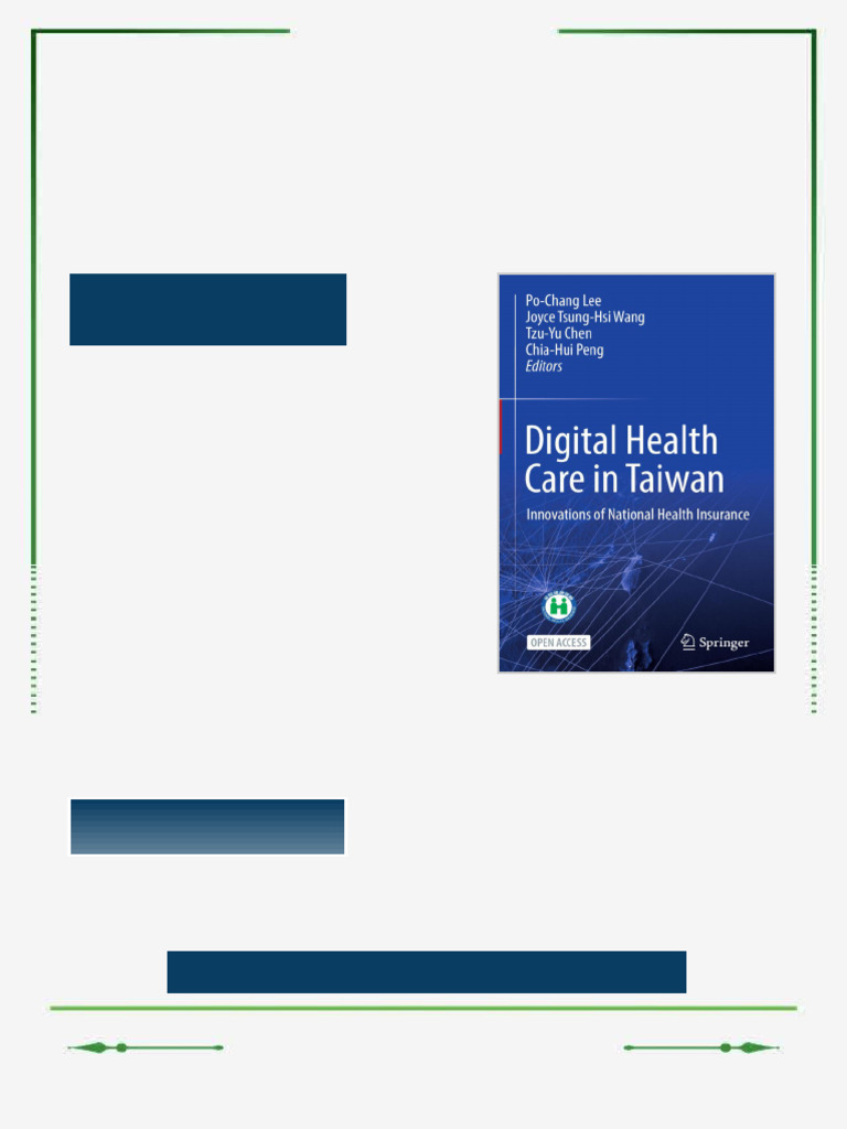 Digital Health Care in Taiwan Innovations of National Health Insurance ...