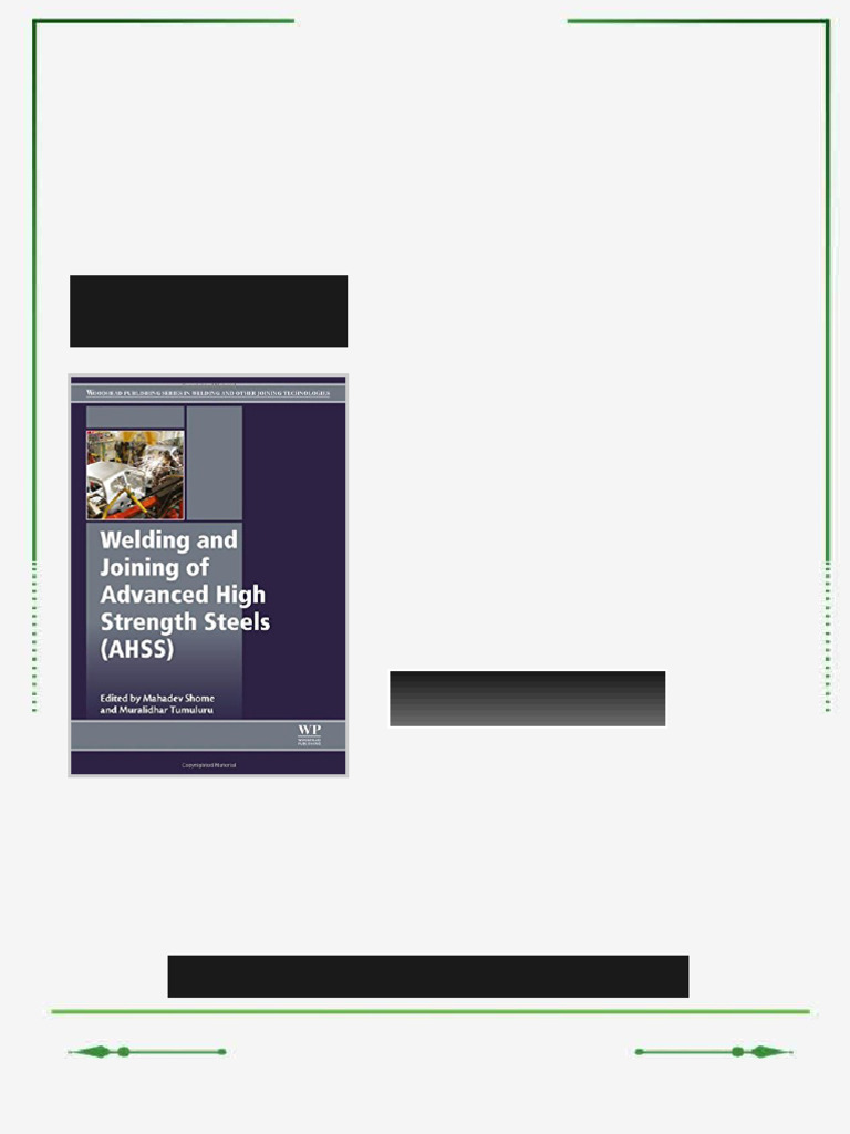 Welding and Joining of Advanced High Strength Steels 1st Edition Mahadev Shome ebook portable ...