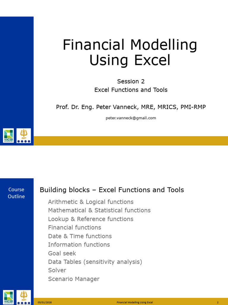 20260105 Presentation Session 2 | PDF | Microsoft Excel | Computer ...