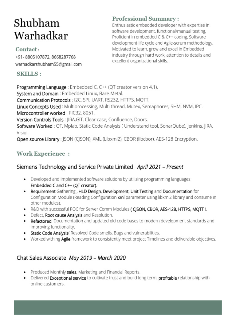 Shubham Warhadkar 1 | PDF | Software Development | C++