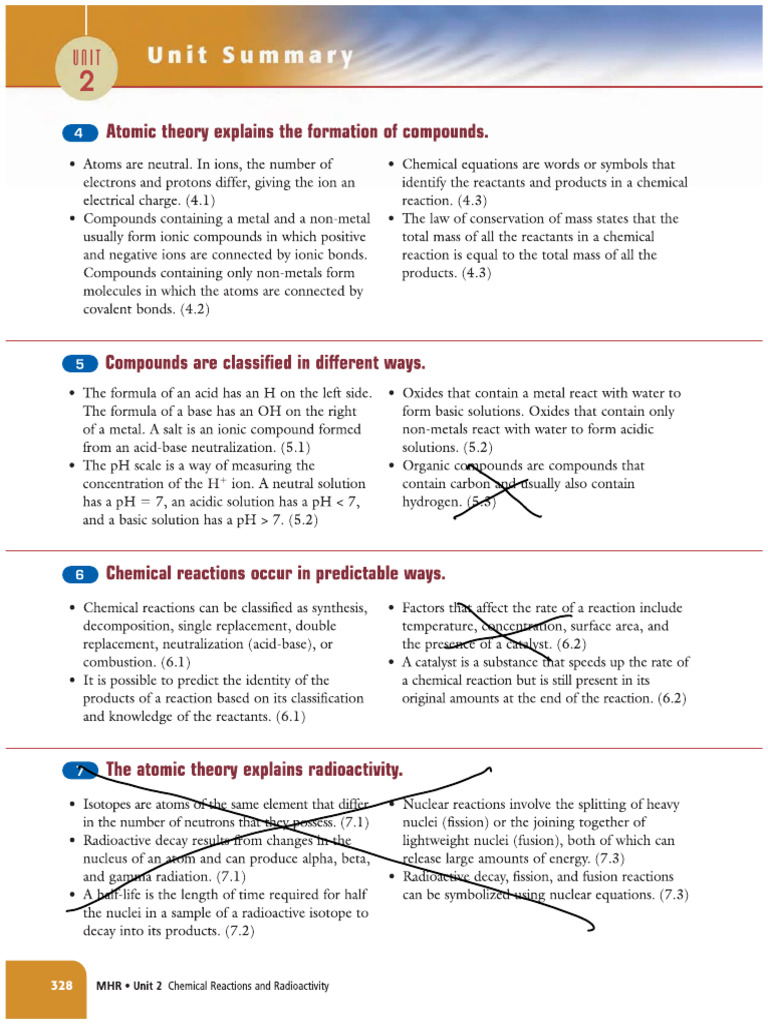 Chemistry Unit Review | PDF