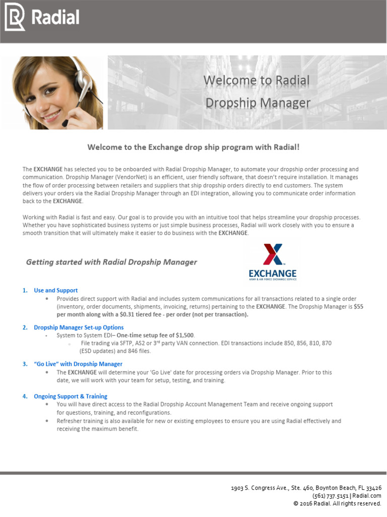 Radial | PDF | Electronic Data Interchange | Service Industries