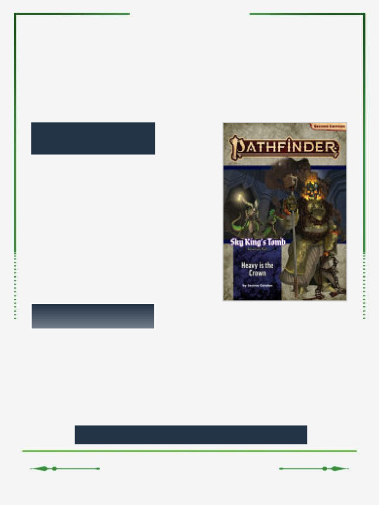 Pathfinder Adventure Path: Heavy Is the Crown (Sky King's Tomb 3 of 3 ...
