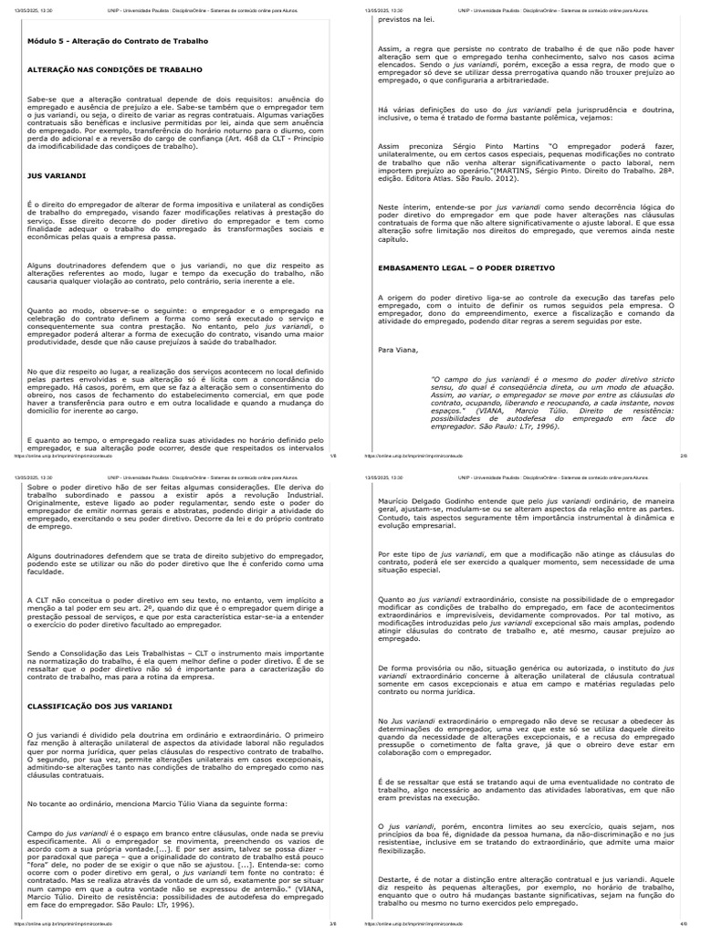 DIREITO INDIVIDUAL DO TRABALHO - matéria de direito | PDF | Emprego ...