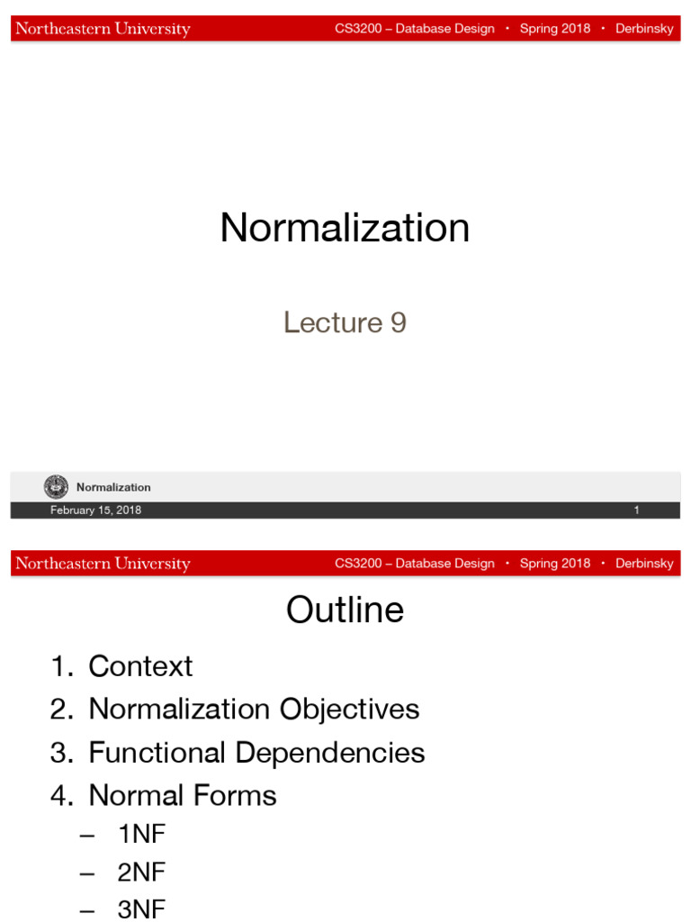 Database Normalization Techniques | PDF | Relational Model | Database ...