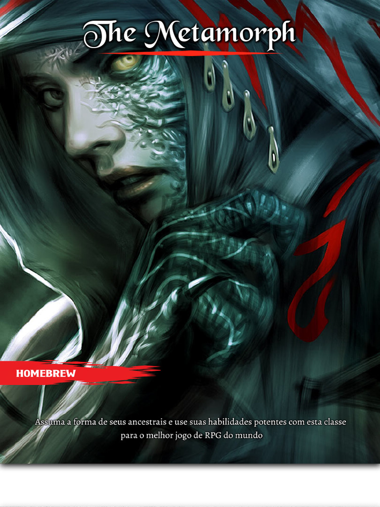 Classe Metamorfo | PDF | Gary Gygax Games | Dungeons & Dragons