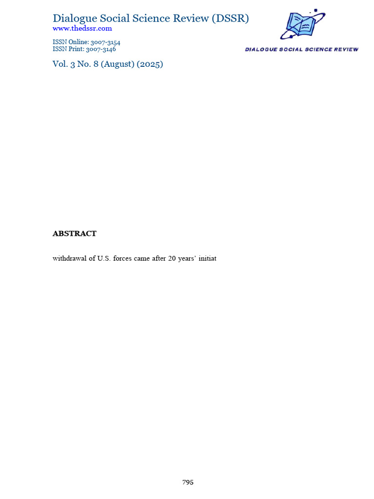 Ghulam+Mustafa1,Us+Withdrawal +Gp+Dssr | PDF | Afghanistan | Taliban