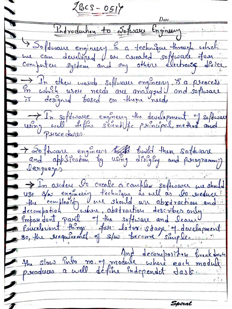 Software Engineering NOTES | PDF