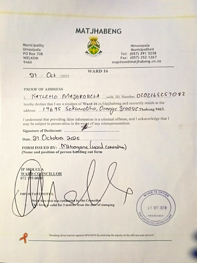 Proof of Address | PDF