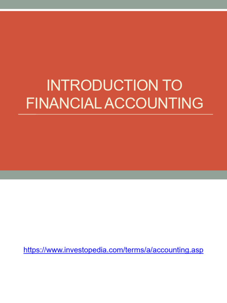 Understanding Financial Accounting Basics | PDF | Bookkeeping | Accounting