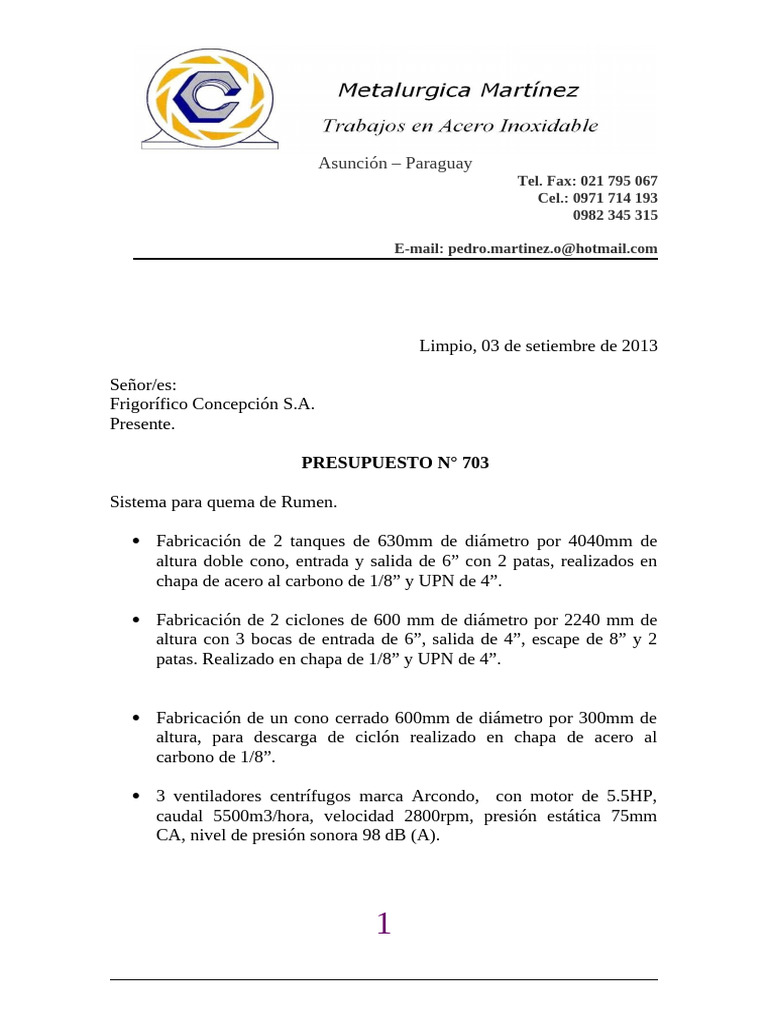 Concepcion 703 | PDF