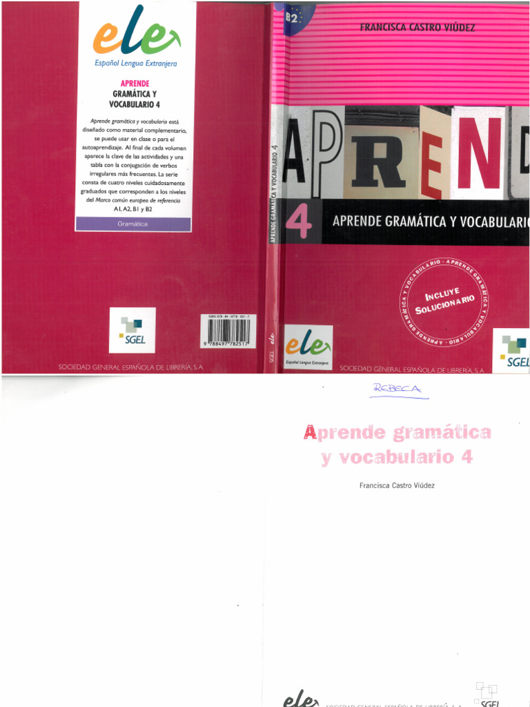 Aprende Gramática y Vocabulario 4 | PDF