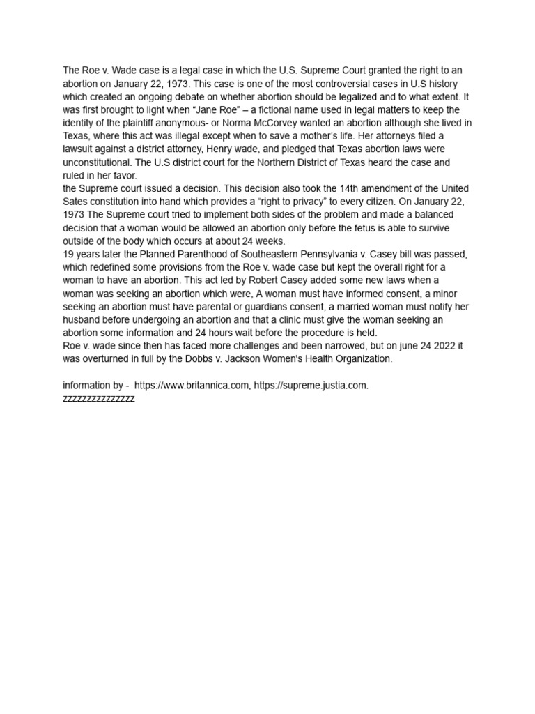 roe v wade | PDF