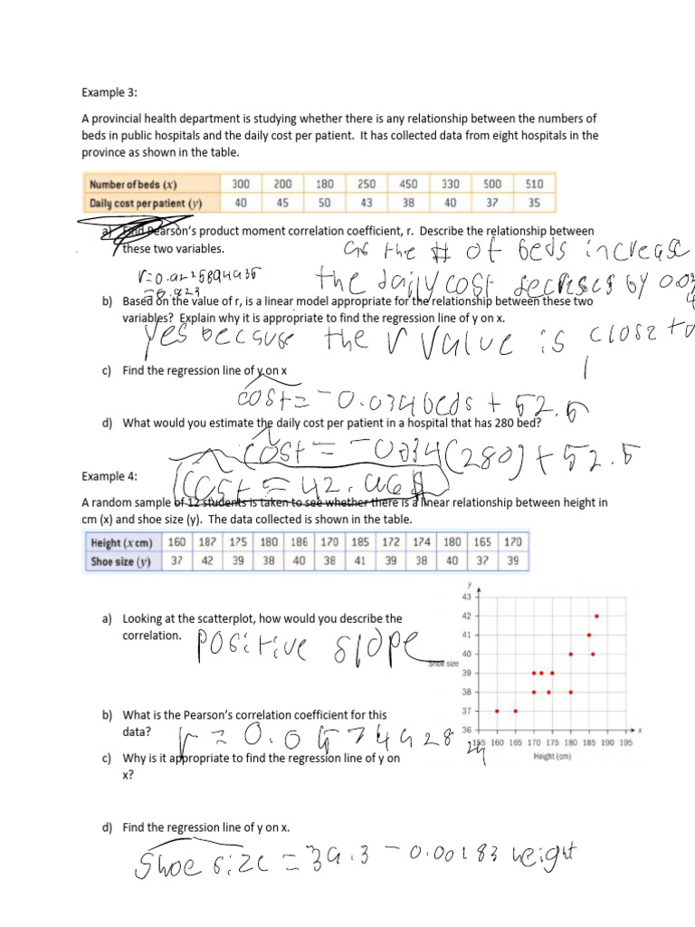 Edited - Q3 Linear Regression and Correlation Review | PDF | Regression ...