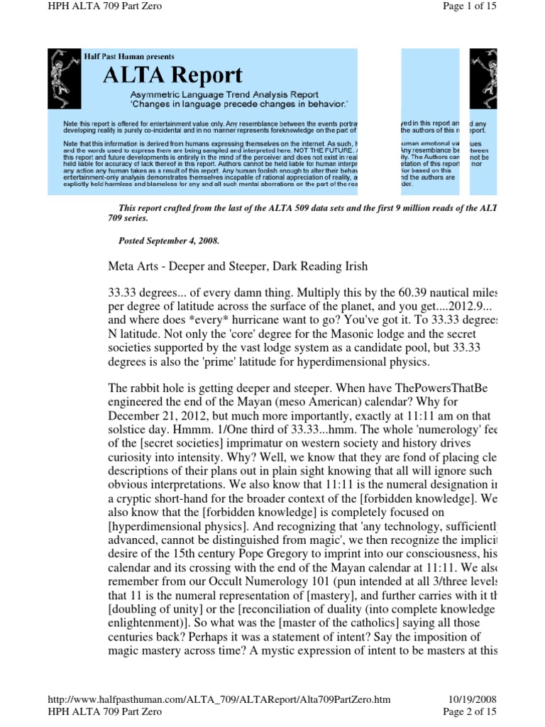 High, Clif - ALTA Report Vol. 24 - 0 - Part Zero (2008.09.04) (Eng ...