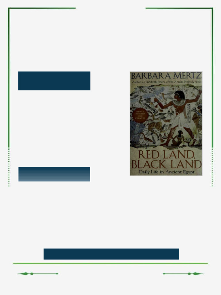 Red Land Black Land Daily Life in Ancient Egypt 2nd Edition Barbara ...