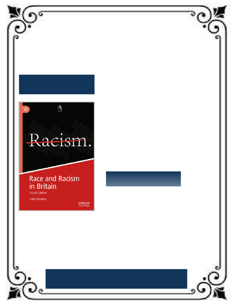 Race and Racism in Britain John Solomos ebook remastered edition | PDF ...