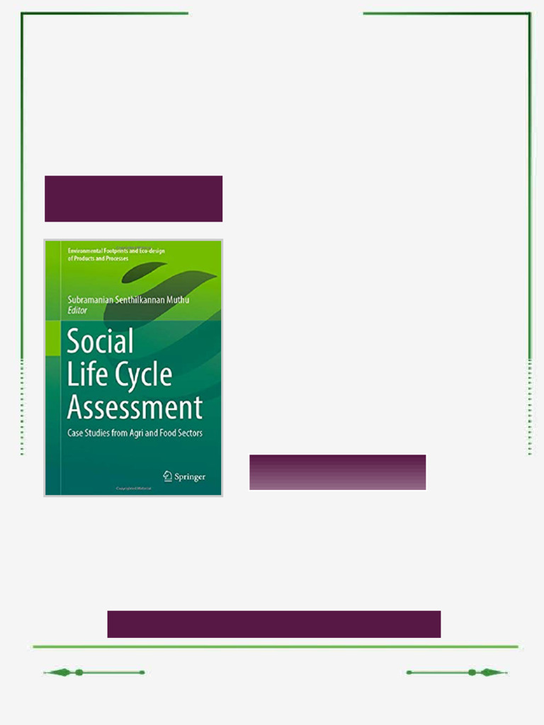 Social Life Cycle Assessment Case Studies from Agri and Food Sectors ...