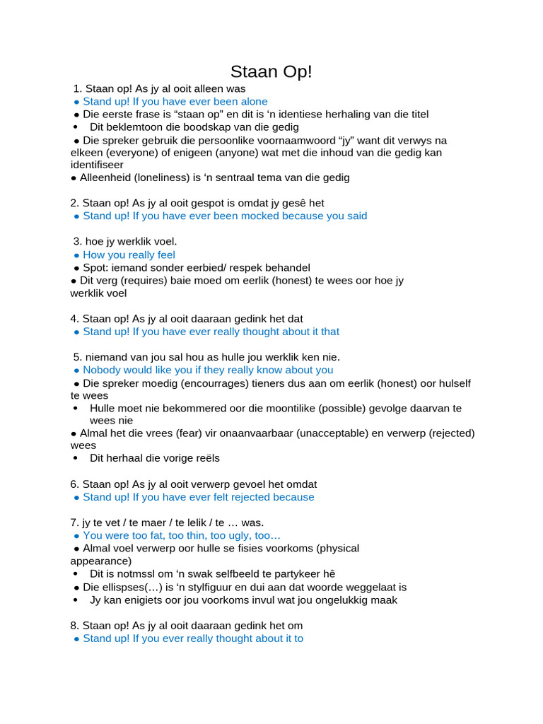 afrikaans poems | PDF