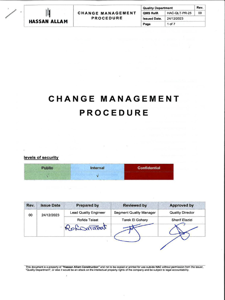 Change Management Procedure Overview | PDF | Quality Management System ...