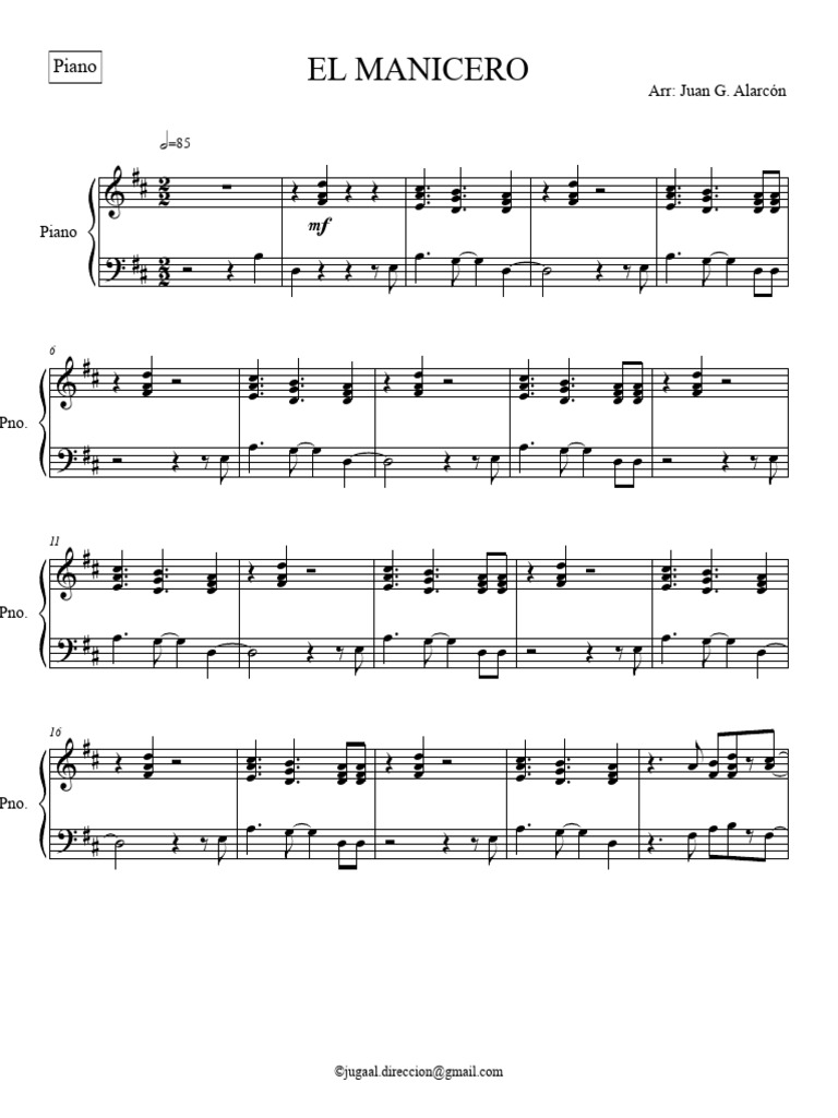 Manicero Piano | PDF