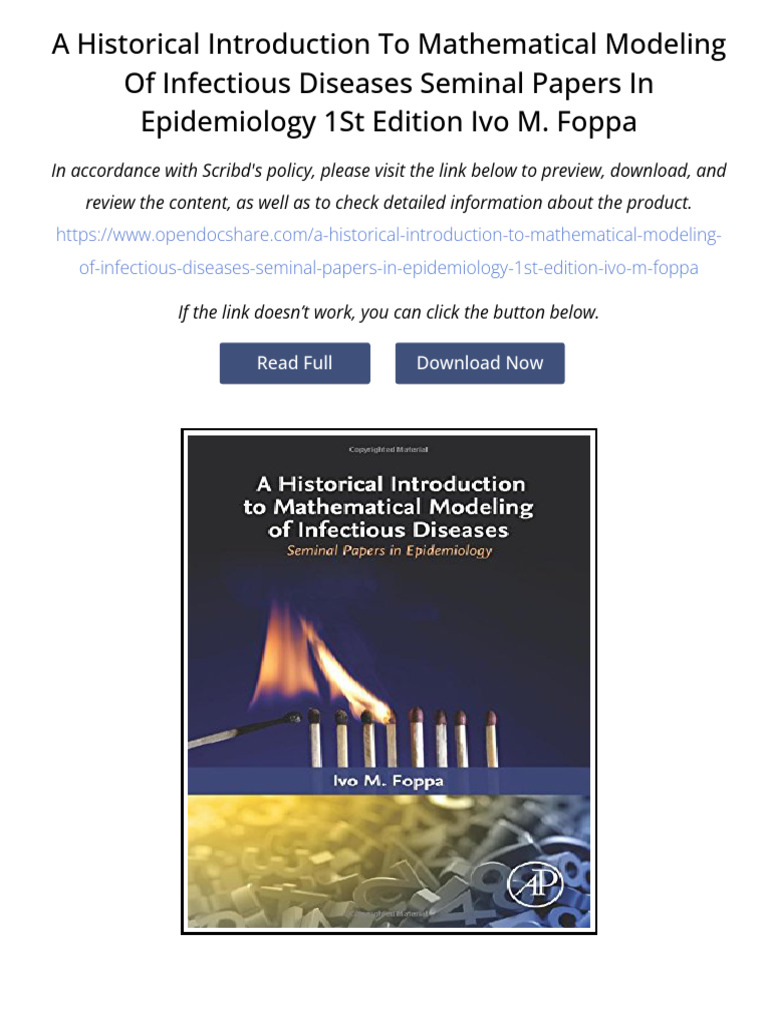 A Historical Introduction to Mathematical Modeling of Infectious ...